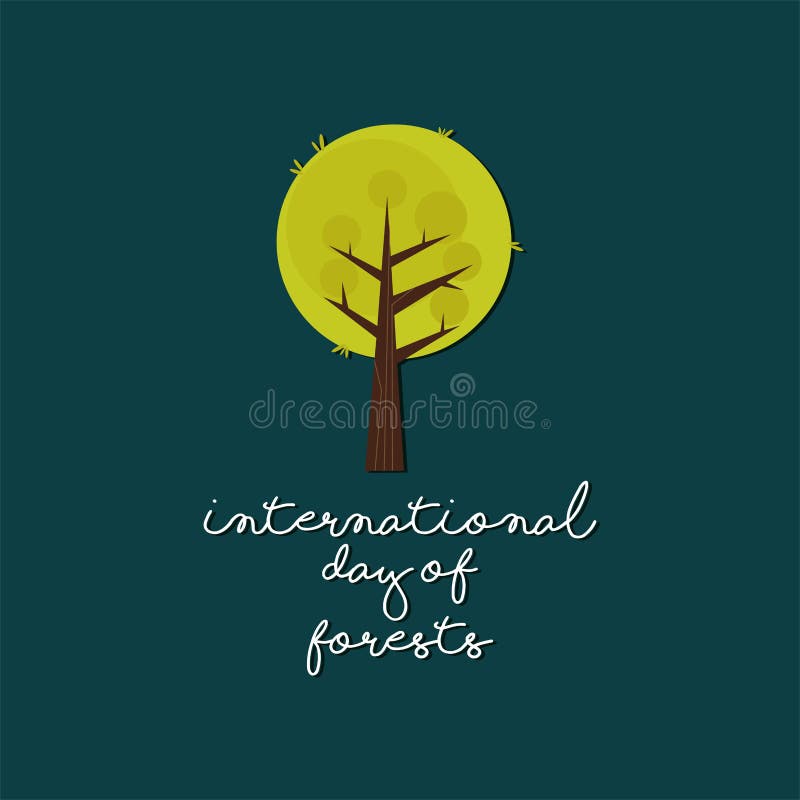 Forest day poster stock vector. Illustration of leaf - 176728127