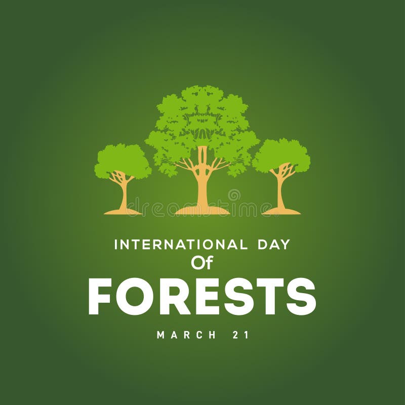 International Day of Forest Vector Design for Celebrate Moment Stock ...