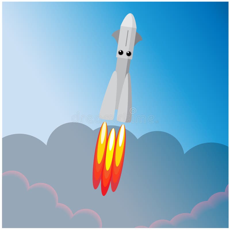 International Day Human Space Flight Rocket Launch Stock Illustrations ...