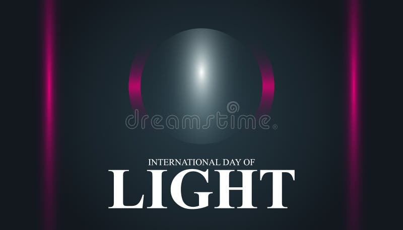 International Day of Light Celebration Design Stock Illustration ...