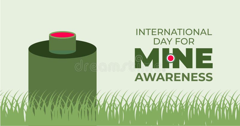 International Day of Mine Awareness Background for Banner Design ...