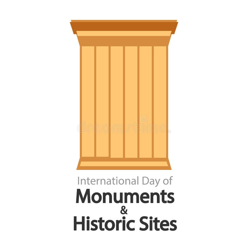 International Day of Monuments and Historic Sites Stock Vector ...