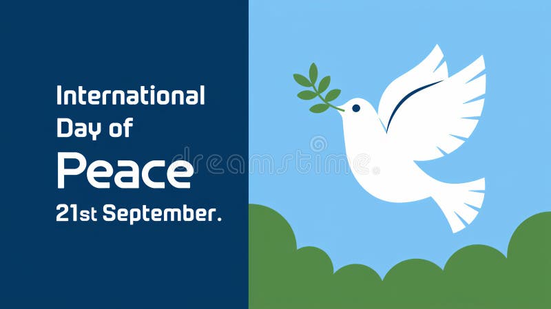 International Day of Peace Banner Stock Illustration - Illustration of ...