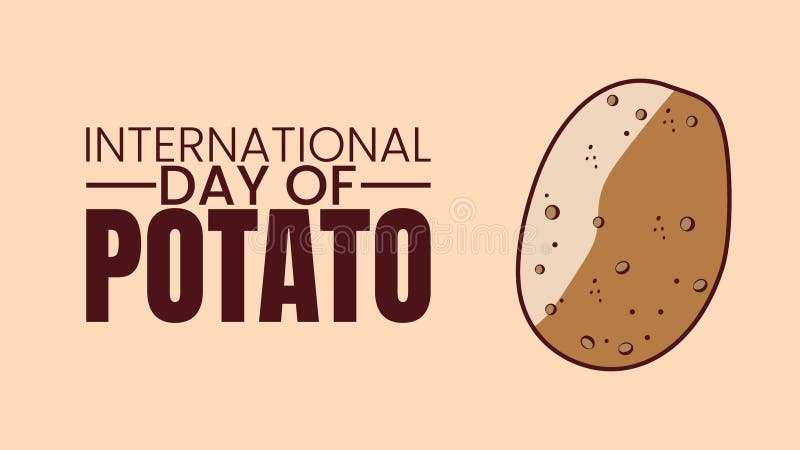 International Day of Potato Celebration Design Stock Illustration ...