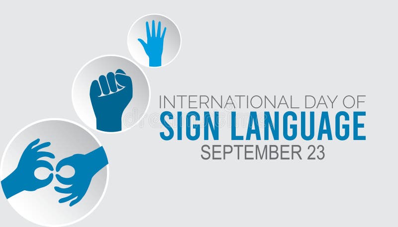 International Day Sign Language Stock Illustrations – 3,822 ...