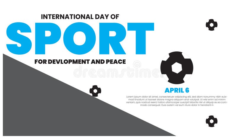 International Day of Sports Development and Peace Stock Vector ...