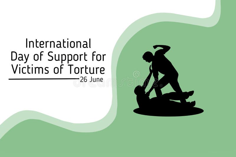 International Day Of Support For Victims Of Torture Stock Vector