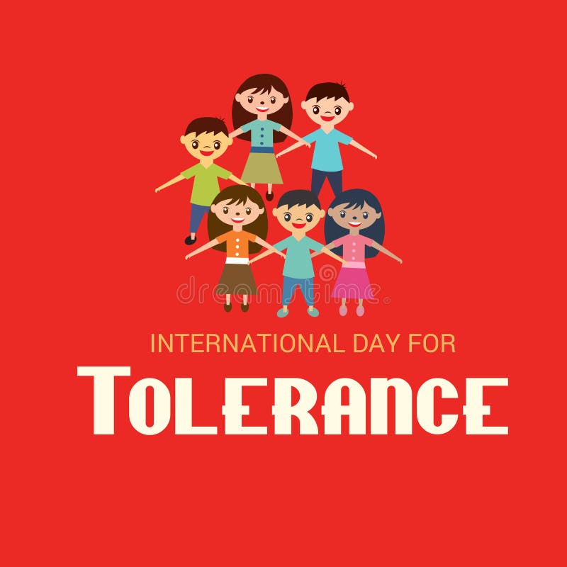 International Day For Tolerance. Stock Illustration - Illustration of ...