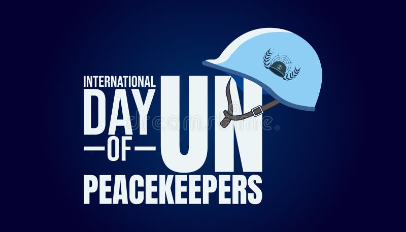 International Day of UN Peacekeepers Tribute Design Editorial Image ...