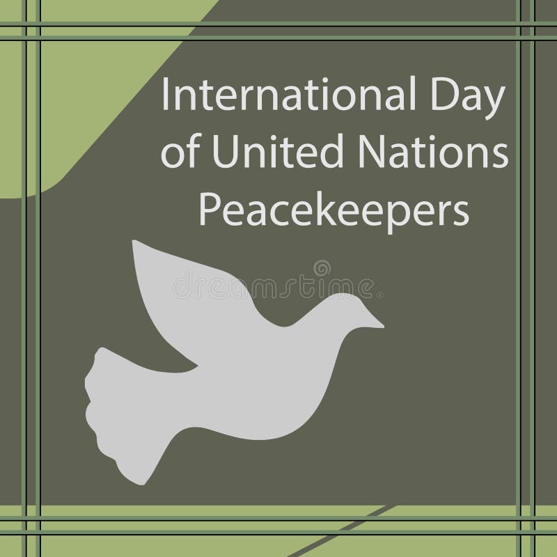 International Day of UN Peacekeepers Stock Vector - Illustration of ...