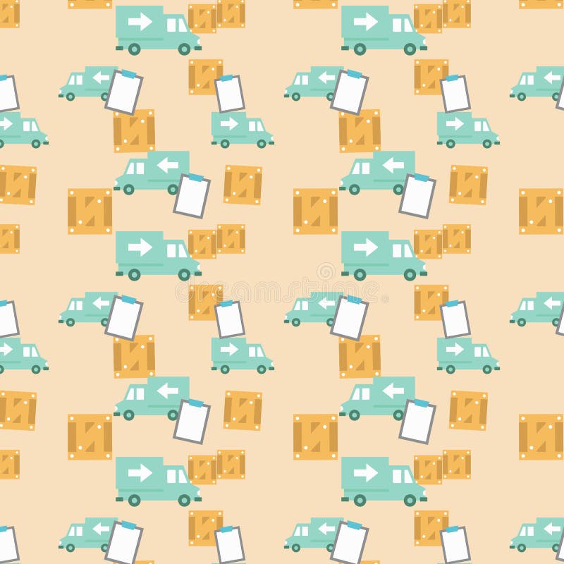 International Delivery Pattern Stock Vector - Illustration of pattern ...