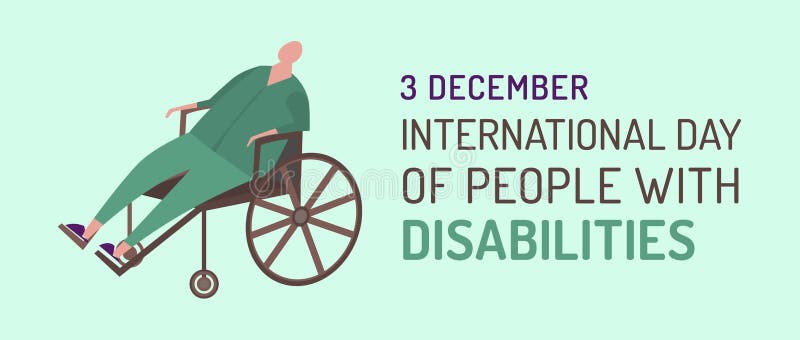 International Disability Day. Landscape Poster. Editable Vector ...