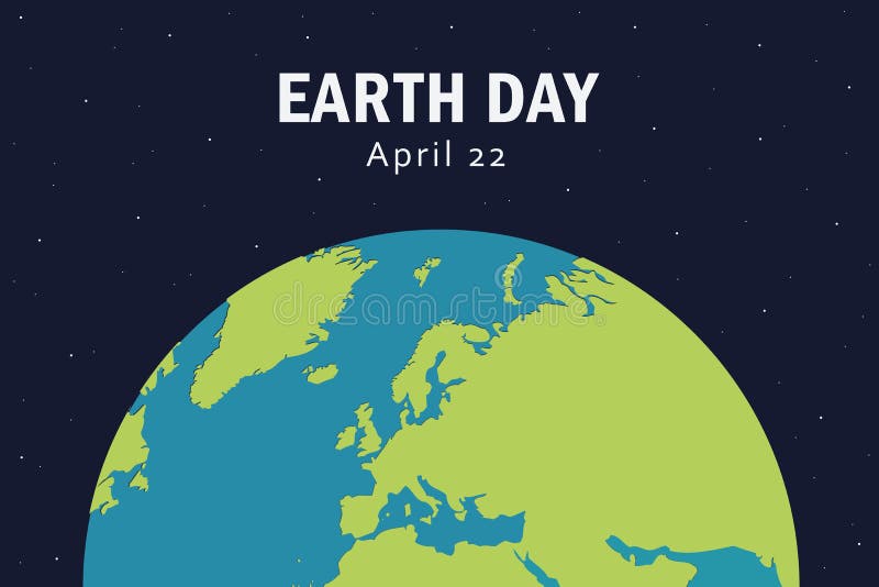 International Earth Day April 22 Stock Vector - Illustration of holiday ...