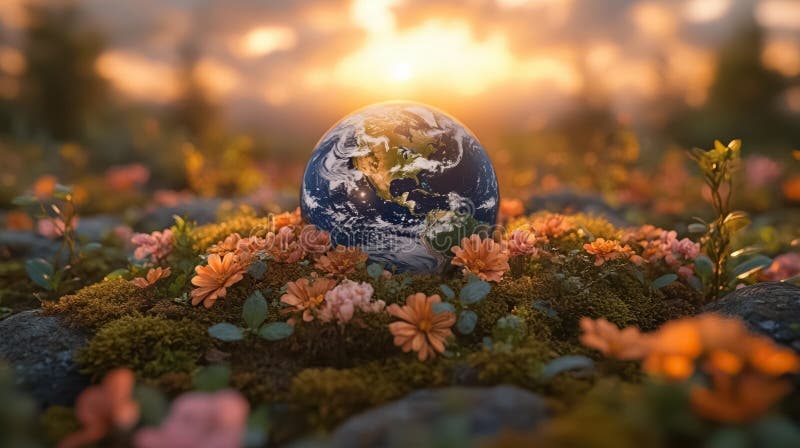 International Earth Day Concept Stock Illustration - Illustration of ...