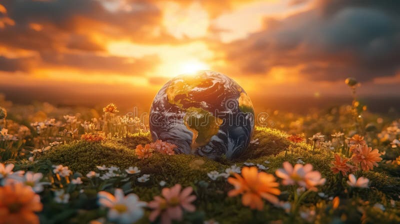 International Earth Day Concept Stock Illustration - Illustration of ...