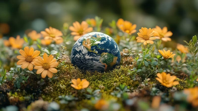 International Earth Day Concept Stock Illustration - Illustration of ...