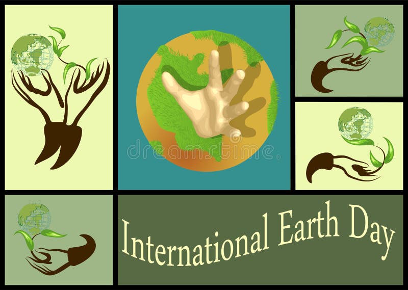 International Earth Day, Small Earth on Soil in the Forest Generative ...