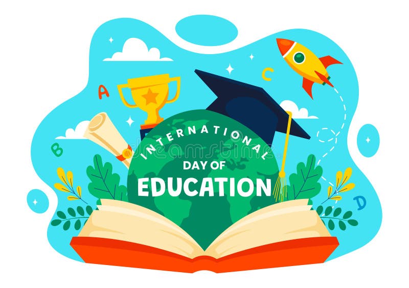 International Education Day Vector Illustration on January 24 ...