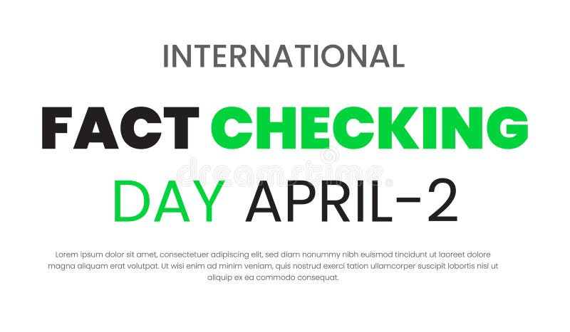 International Fact Checking Day Stock Vector - Illustration of dont ...