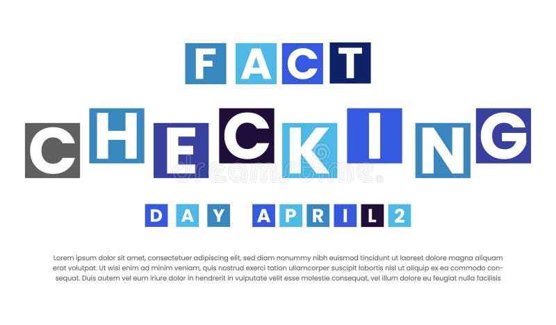 International Fact Checking Day Stock Vector - Illustration of ...