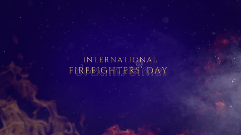 International Fire Fighter Day May 3d Render Stock Illustration ...