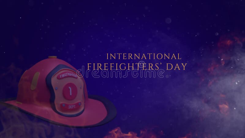 International Fire Fighter Day May 3d Render Stock Illustration ...