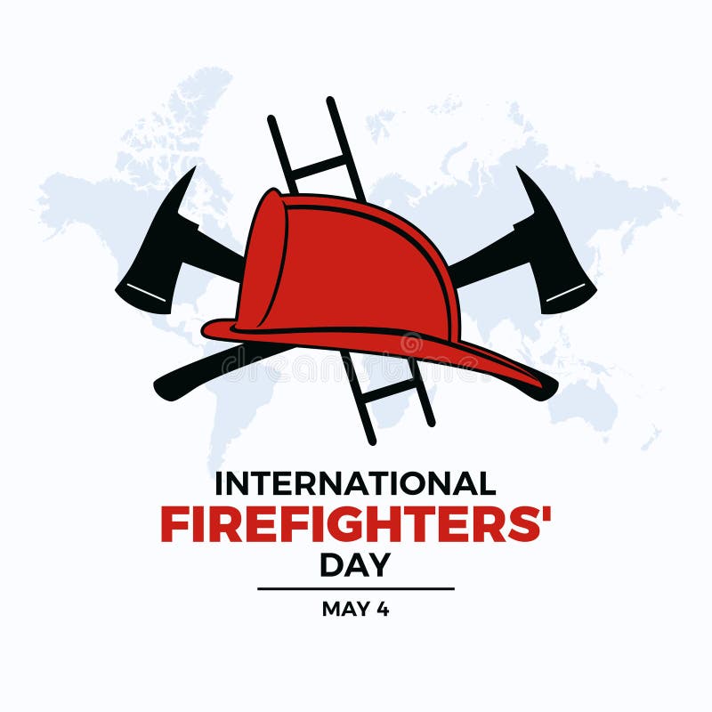 International Firefighters Day Poster Vector Illustration Stock Vector ...