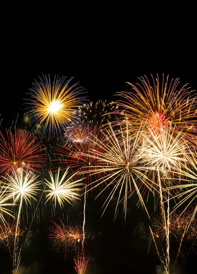 International Firework Festival Stock Photo - Image of colors, dark ...