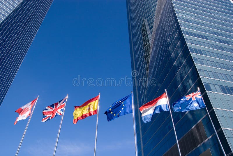 International Flags stock image. Image of fluttering - 15986339