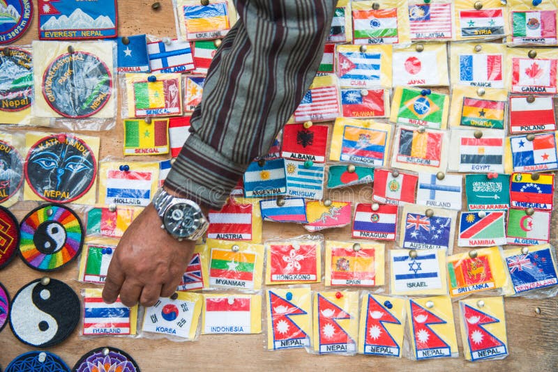 International Flags for Decorate Cloth Editorial Photo - Image of board ...