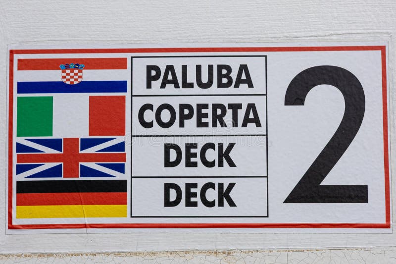 International Flags Signboard with Deck and Number Two Banner for Display Stock Photo - Image of ...