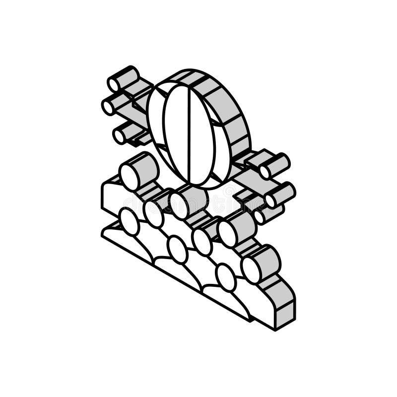 International Forum Isometric Icon Vector Illustration Stock Vector ...