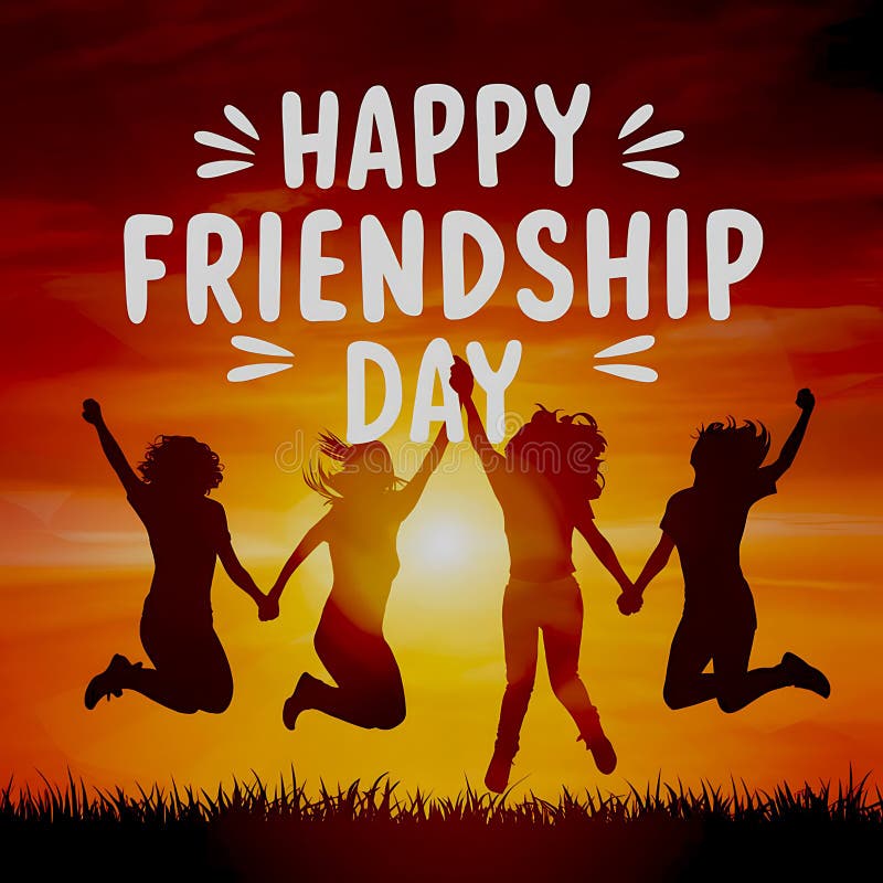 International Friendship Day Background with Groups and Celebrating the ...