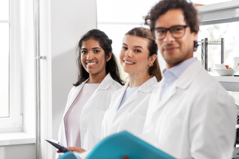 International Group of Scientists in Laboratory Stock Photo - Image of ...