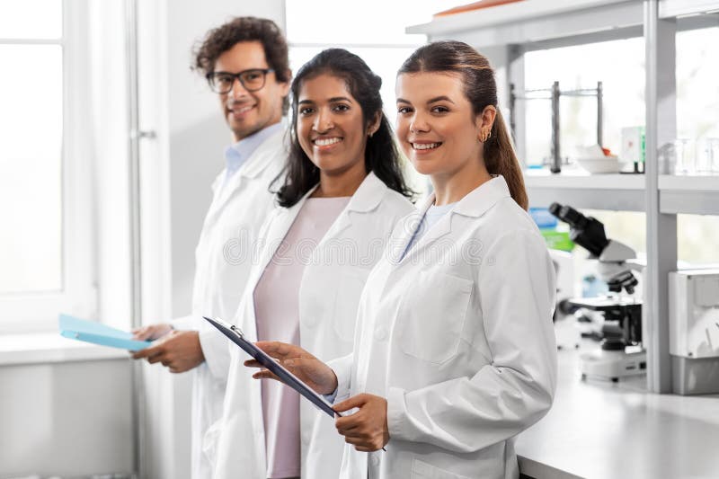 International Group of Scientists in Laboratory Stock Photo - Image of ...