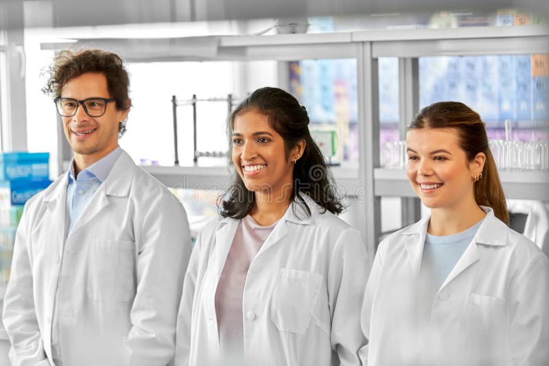 International Group of Scientists in Laboratory Stock Photo - Image of ...