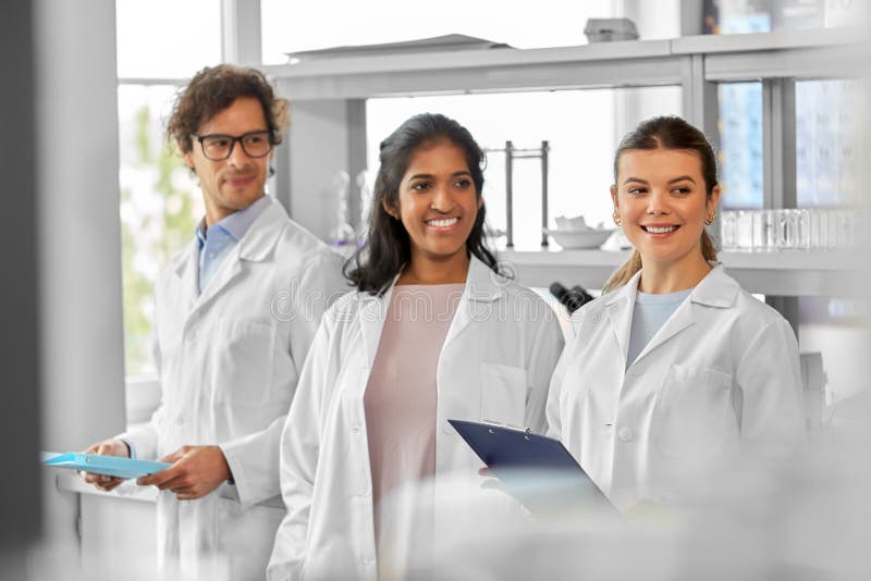 International Group of Scientists in Laboratory Stock Photo - Image of ...