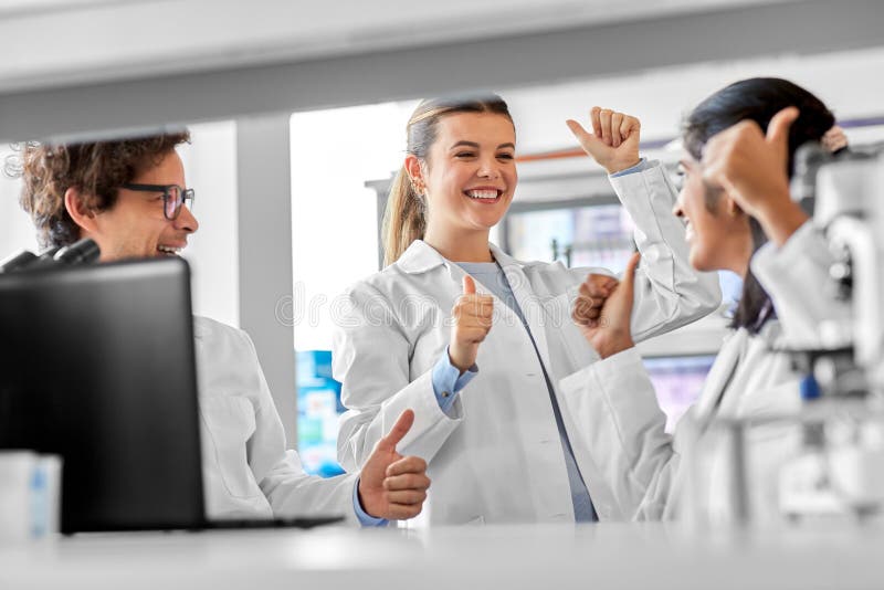 International Group of Scientists in Laboratory Stock Photo - Image of ...