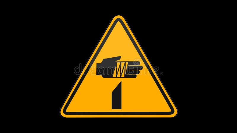 Hazard Sharp Element Alpha Channel Stock Video - Video of attention ...