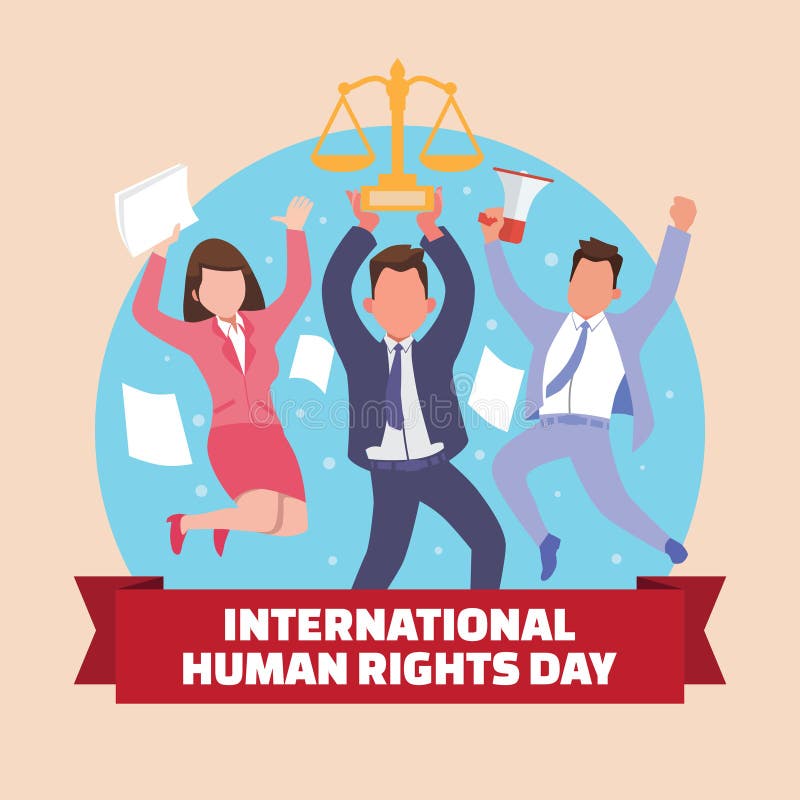 International Human Rights Day Stock Vector - Illustration of human ...