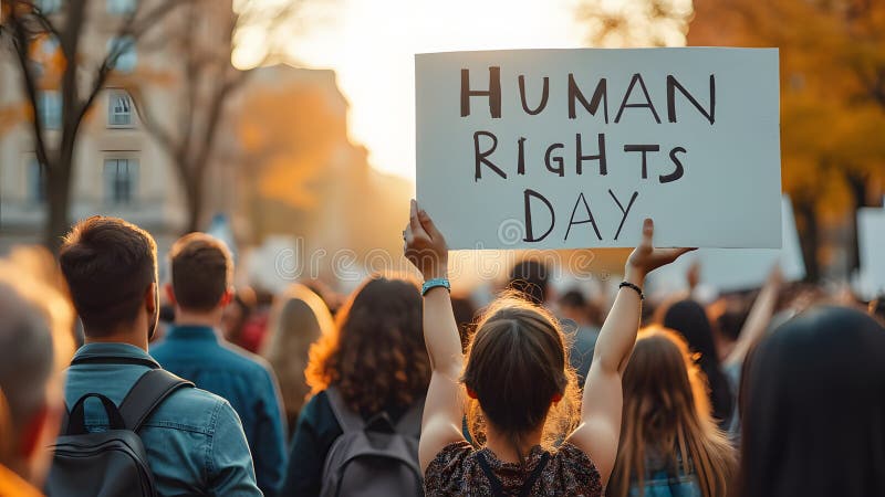 International Human Rights Day. the Concept of Freedom of Speech Stock ...
