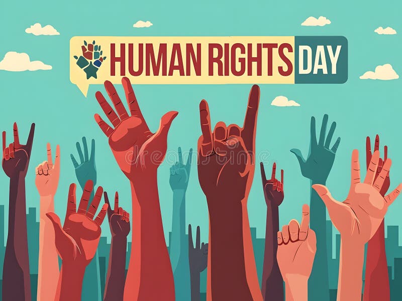 International Human Rights Day. the Concept of Freedom of Speech Stock ...