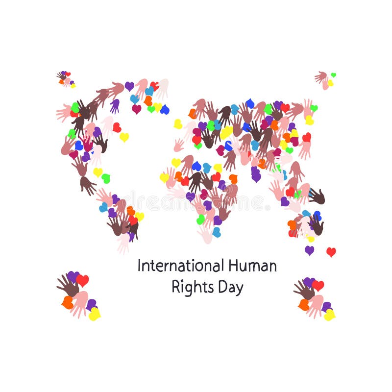 International Human Rights Day 10 December Vector Illustration Stock ...