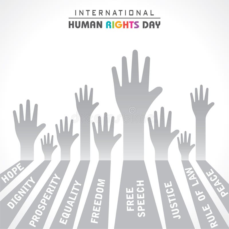 International Human Rights Day Stock Vector Stock Vector - Illustration ...