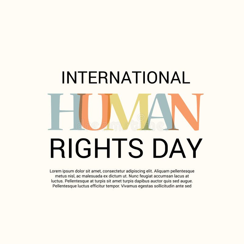 International Human Rights Day. Stock Illustration - Illustration of ...