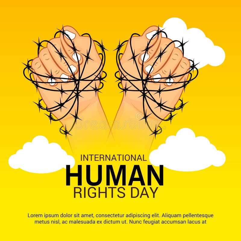 International Human Rights Day. Stock Illustration - Illustration of ...