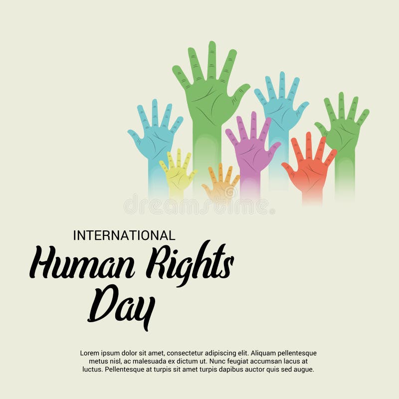 International Human Rights Day. Stock Illustration - Illustration of ...