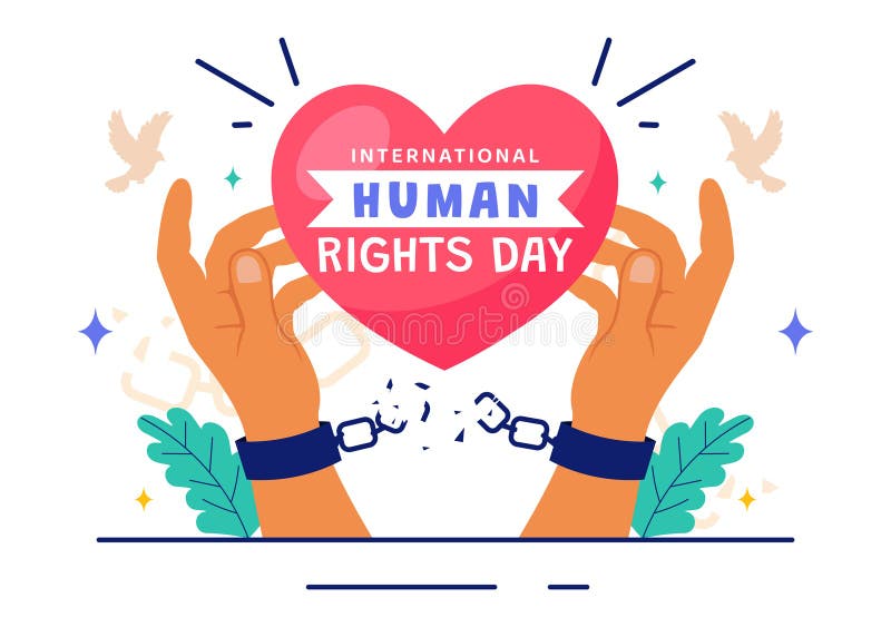 International Human Rights Day Vector Illustration on December 10 ...
