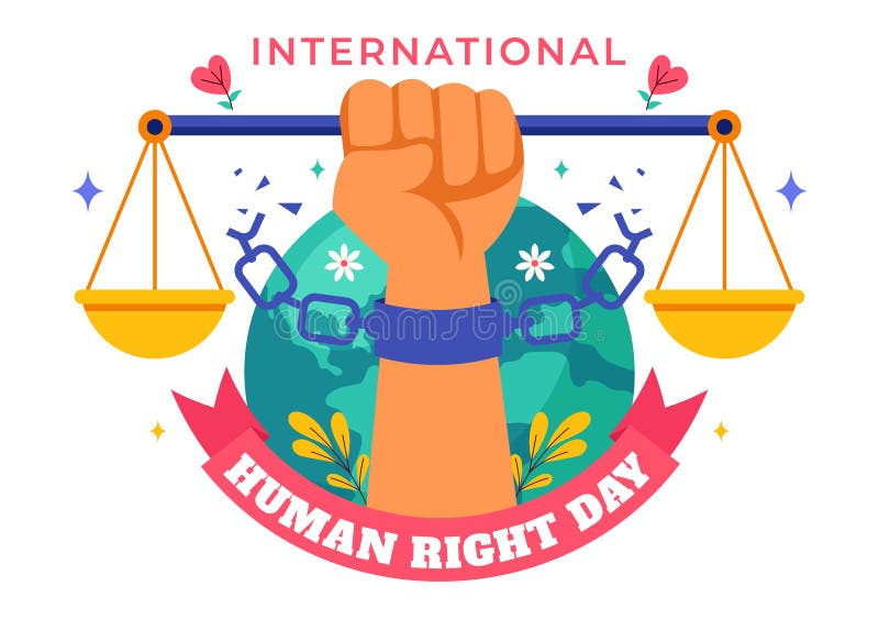 International Human Rights Day Vector Illustration on December 10 ...