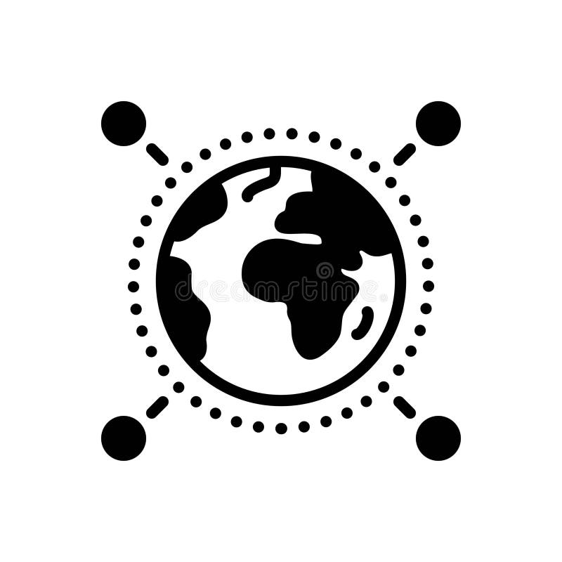 Black Solid Icon for International, Language and Worldwide Stock ...